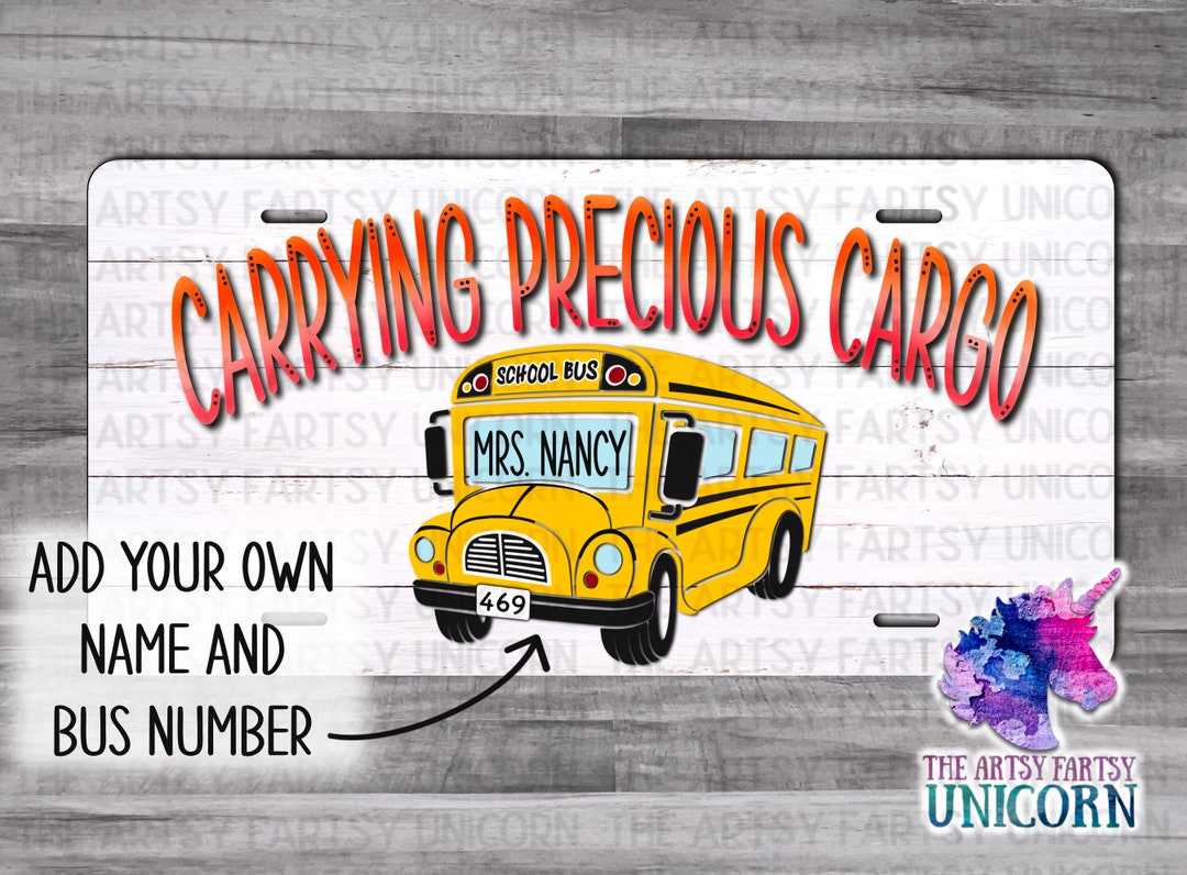 DIGITAL FILES: Carrying Precious Cargo Bus Driver License Plate ...