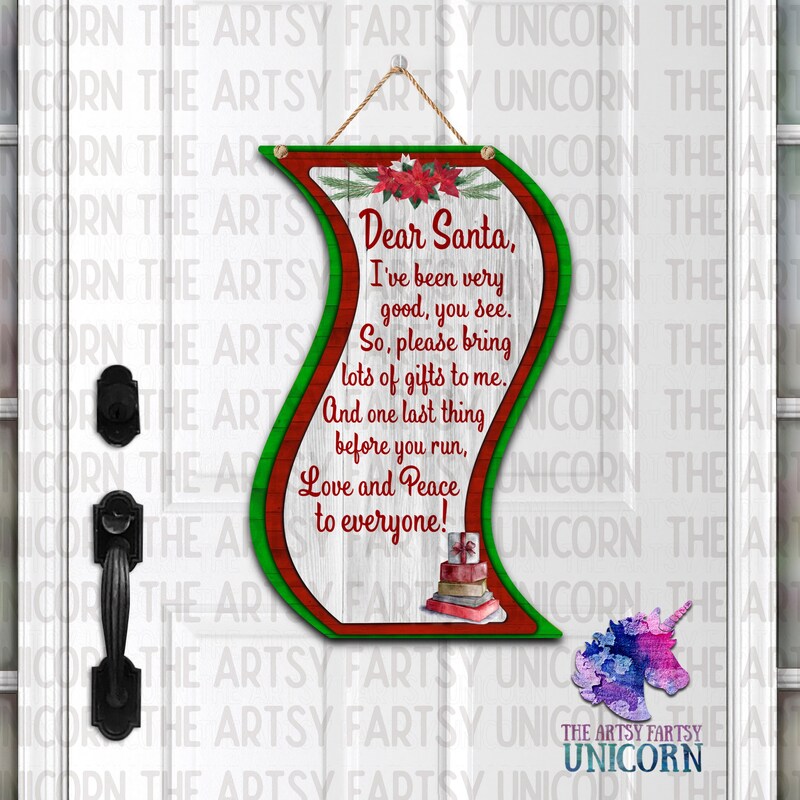 Santa Scroll - Etsy