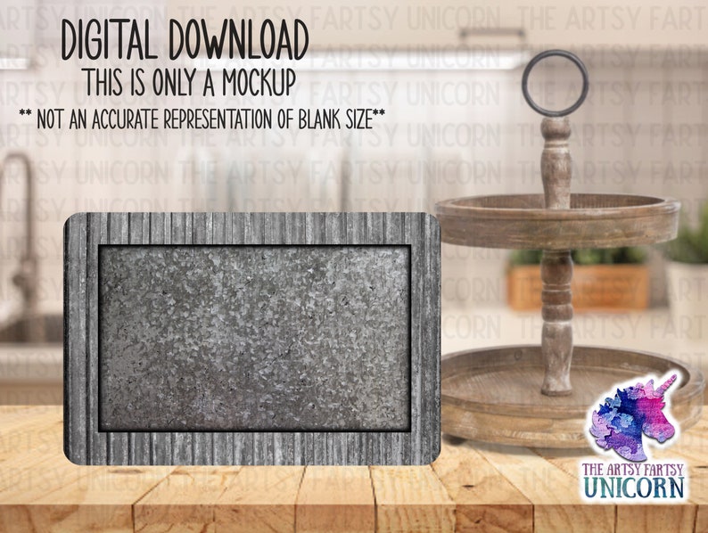 DIGITAL FILE: Galvanized Metal 4x6 Frame Tiered Tray Decor / Seasonal ...