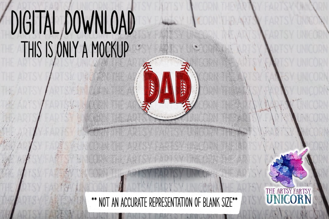 DIGITAL FILE: Baseball Dad Round Leather Patch Design - Sublimation ...