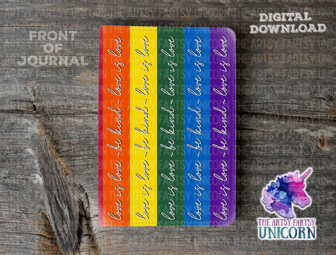 DIGITAL FILE: Love is Love Be Kind Pride LGBTQIA Rainbow Sublimation ...