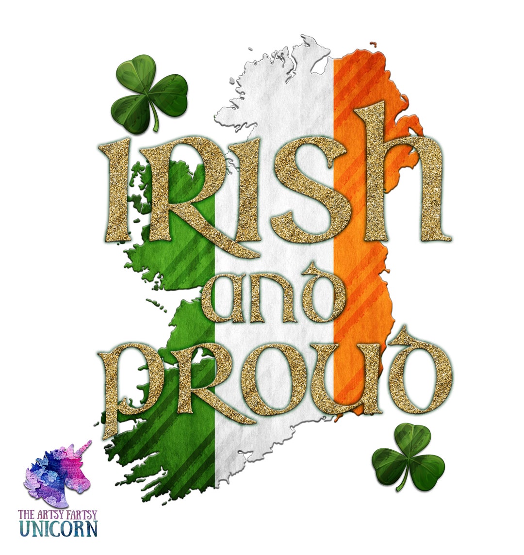 Irish and Proud Sublimation Design Digital Download - Etsy