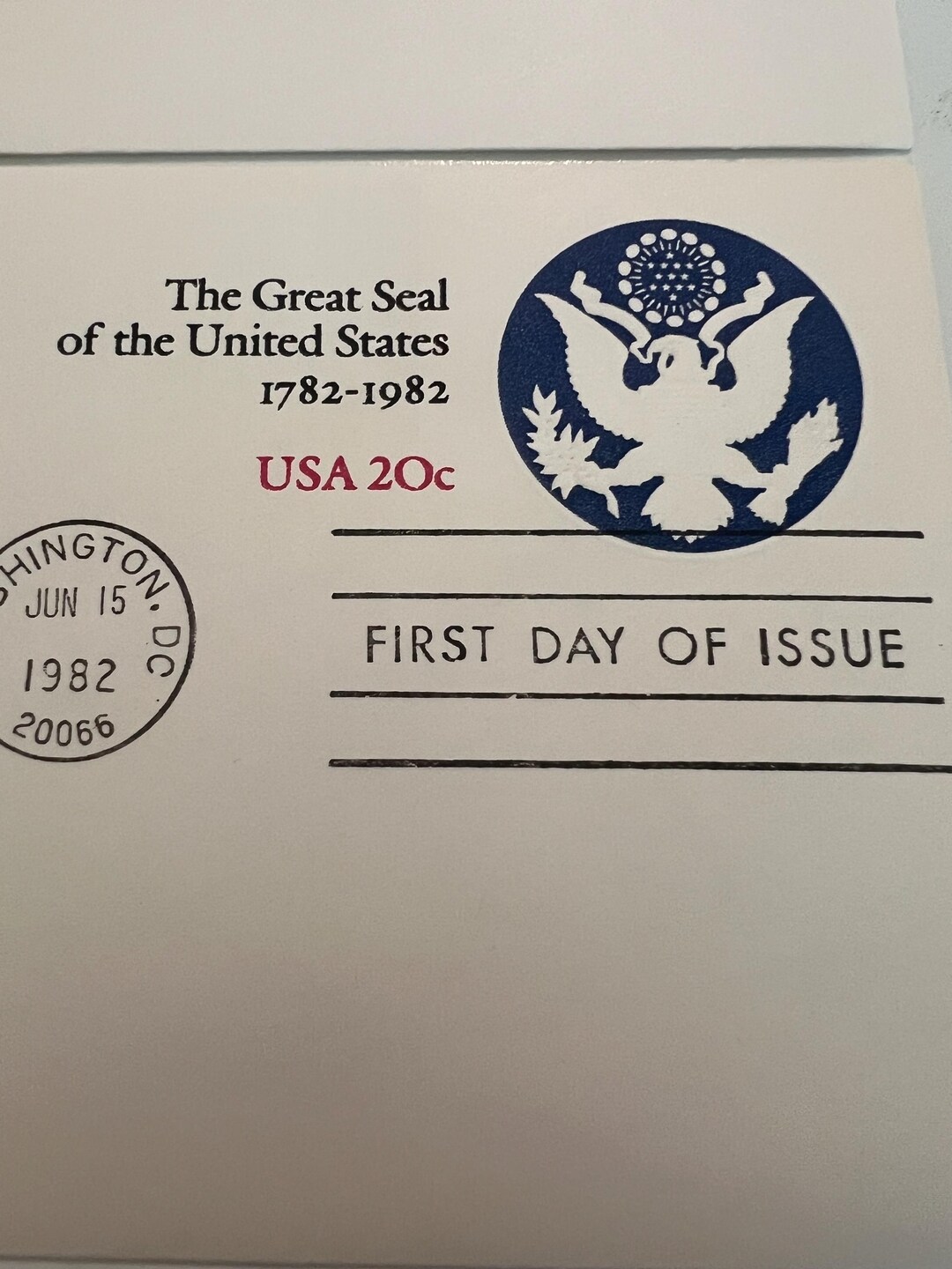 THE GREAT SEAL of the United States First Edition Stamp Envelope - Etsy
