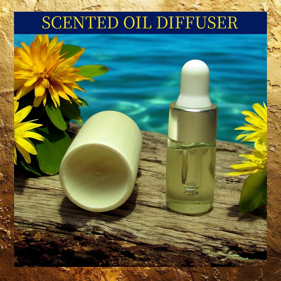 MEDUSA Wooden Fragrance Oil Diffuser Set. Tropical Ocean Scent. Small ...