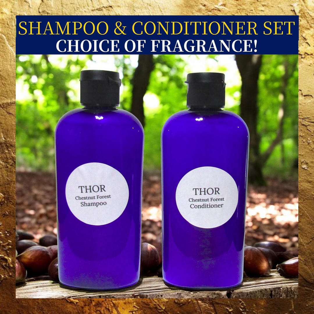 MEN'S HAIR Shampoo & Conditioner Set. Choice of Masculine Fragrances ...