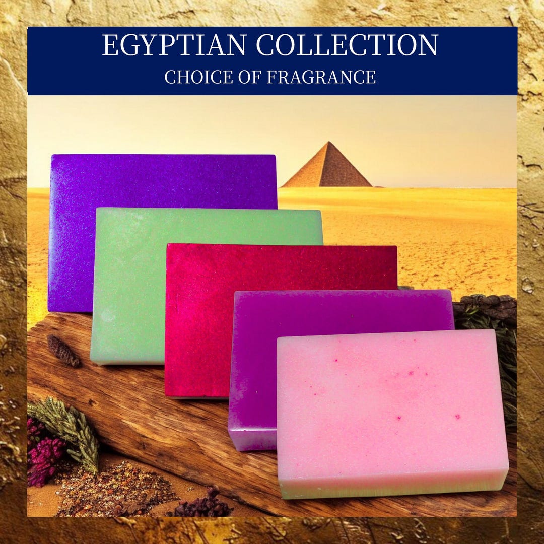 EGYPTIAN VARIETY Soap Set. Five Bars of Soap With Fragrances Inspired ...