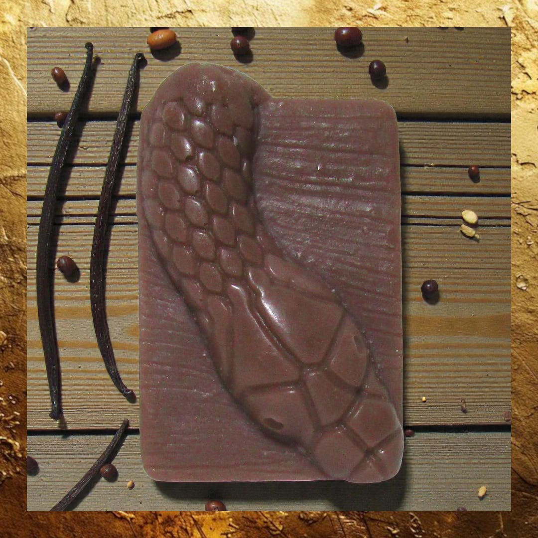 SATYR Snake Soap: Sandalwood, Vanilla, & Musk Scented Handmade Soap Bar ...