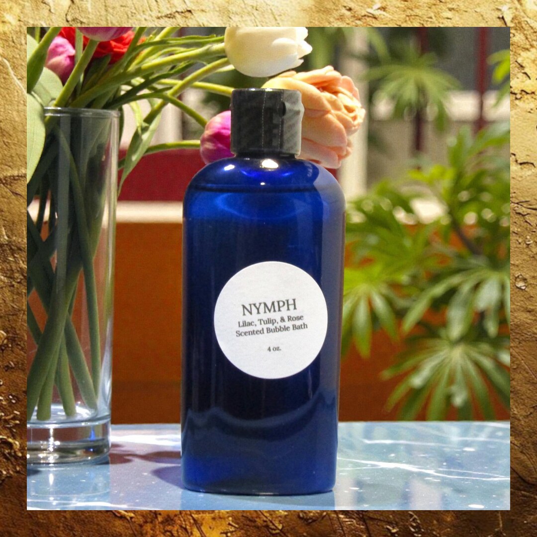NYMPH Bubble Bath: Lilac, Tulip, & Rose Floral Scented Bath Bubbles. - Etsy