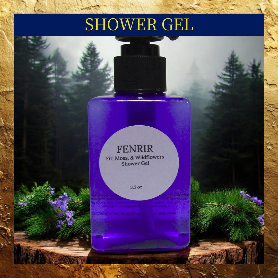 FENRIR Shower Gel. Northern Forest Fragrance Inspired by the Giant Wolf ...
