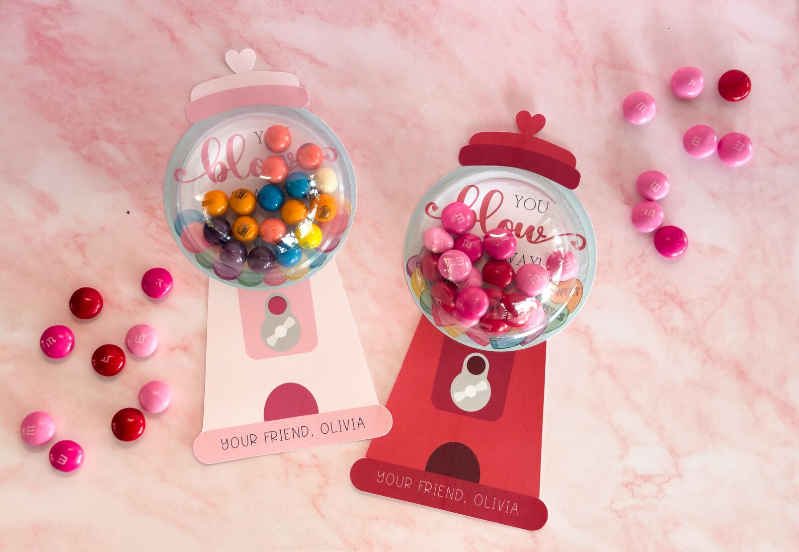 Bubblegum Valentine Cards: I Chews You Printable (digital Download) - Etsy