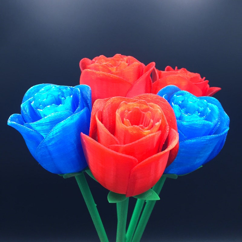 Printed Roses - Etsy