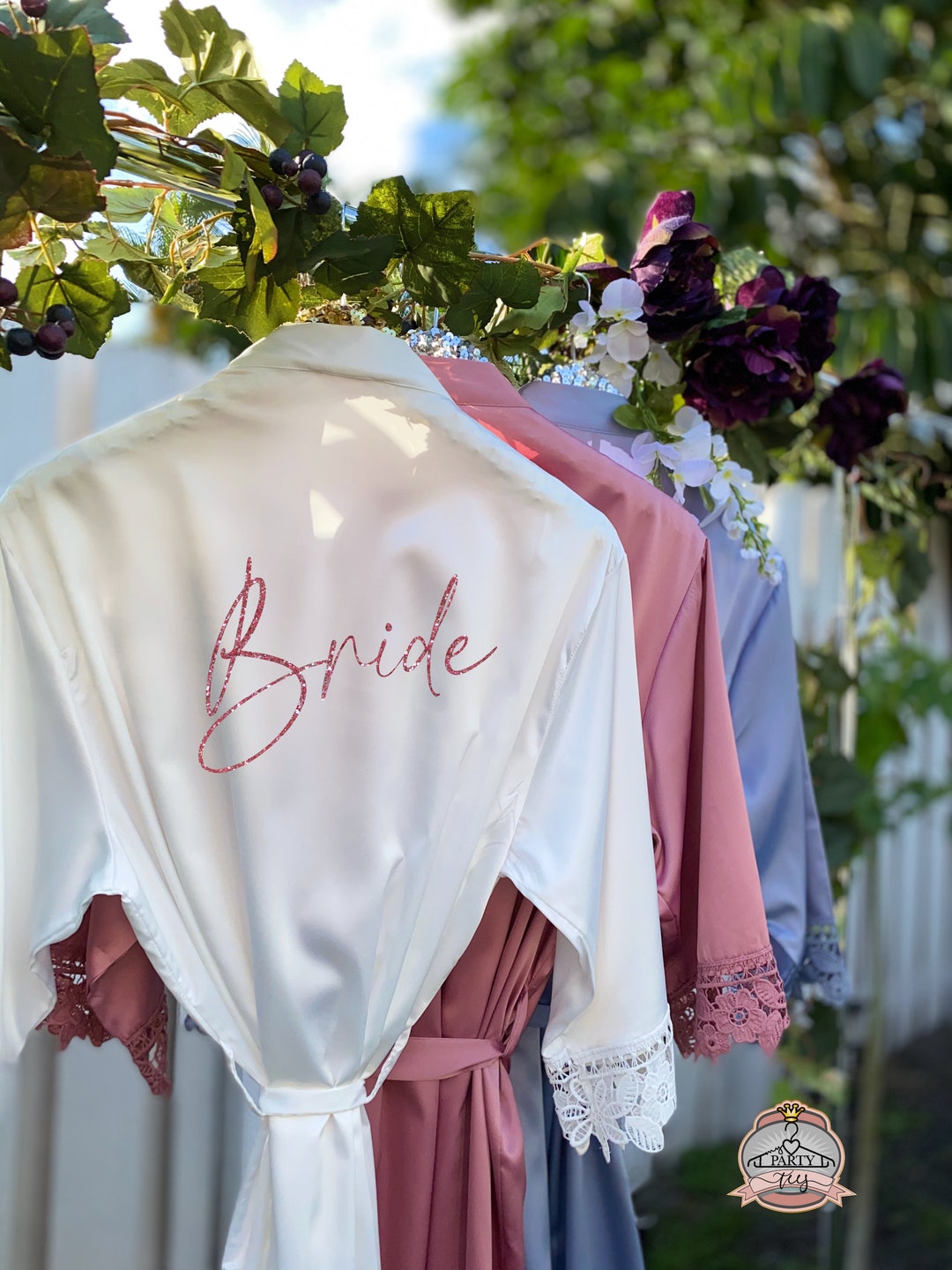 Bridesmaid Robes , Personalized Silk Robes, Kimono, Wedding Kimono ...