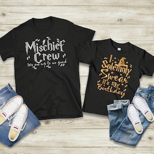 Birthday Party Shirts, Mischief Crew Shirts, Birthday Wizard Shirt ...