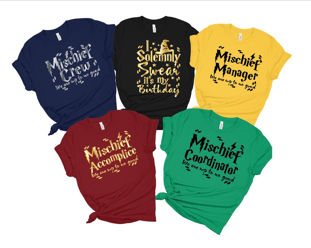 Birthday Party Shirts, Mischief Crew Shirts, Birthday Wizard Shirt ...