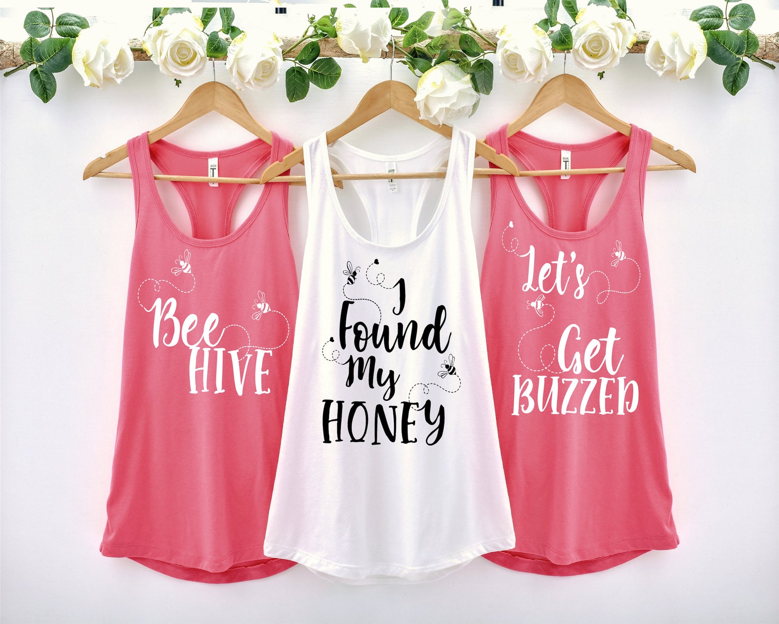 Let's Get Buzzed Shirts Bachelorette Party Tank Tops Bee | Etsy
