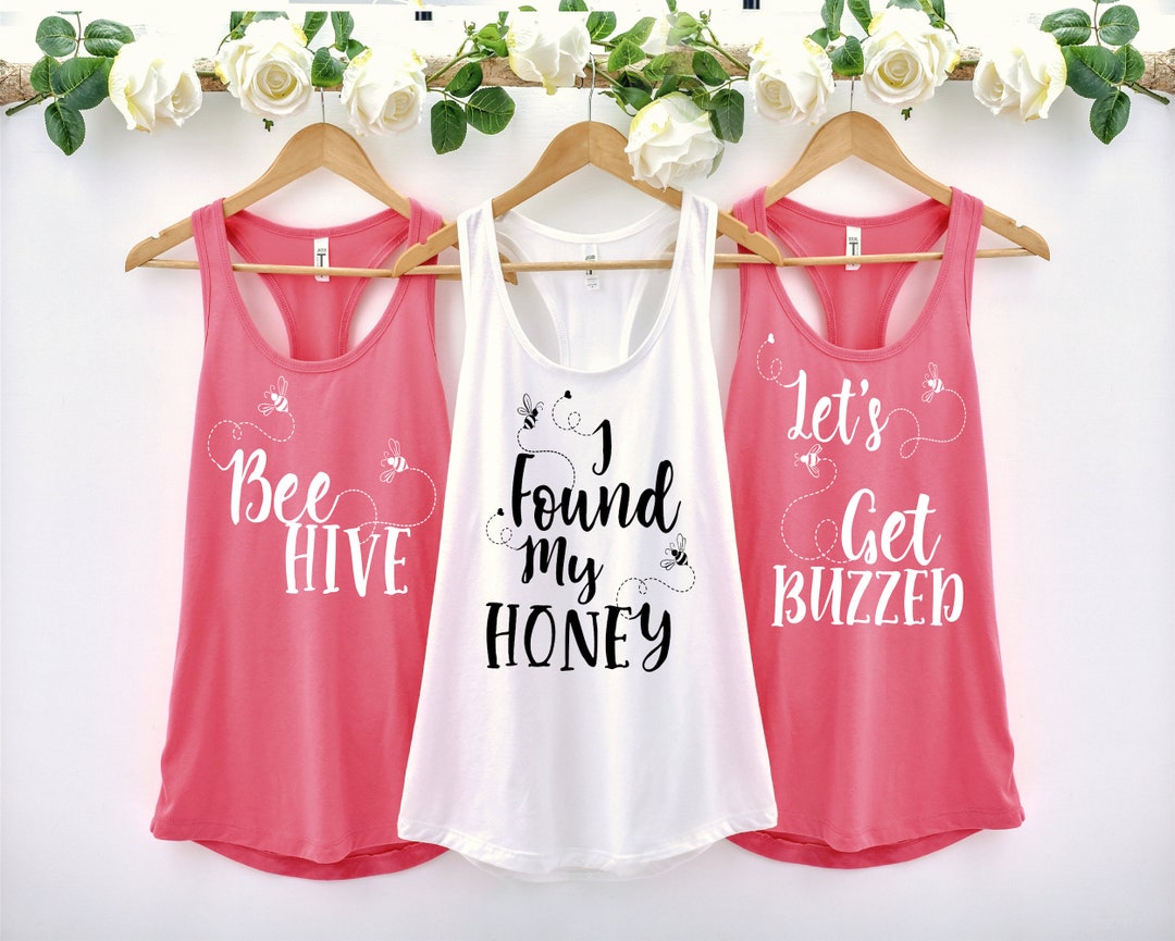 Bachelorette Party Tank Tops, Bee Tank Tops, Bee Themed Party, Bride to ...