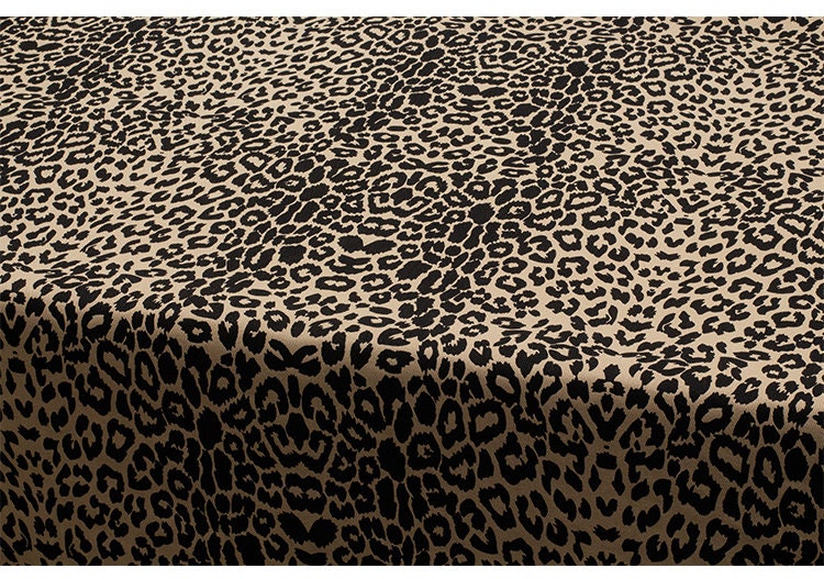 Leopard Print Fabric Animal Print Cotton Fabric by Half Meter - Etsy