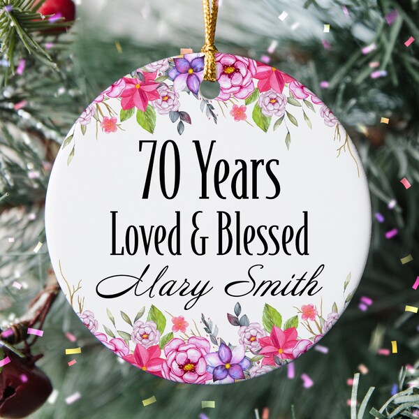 70 Years Blessed - Etsy