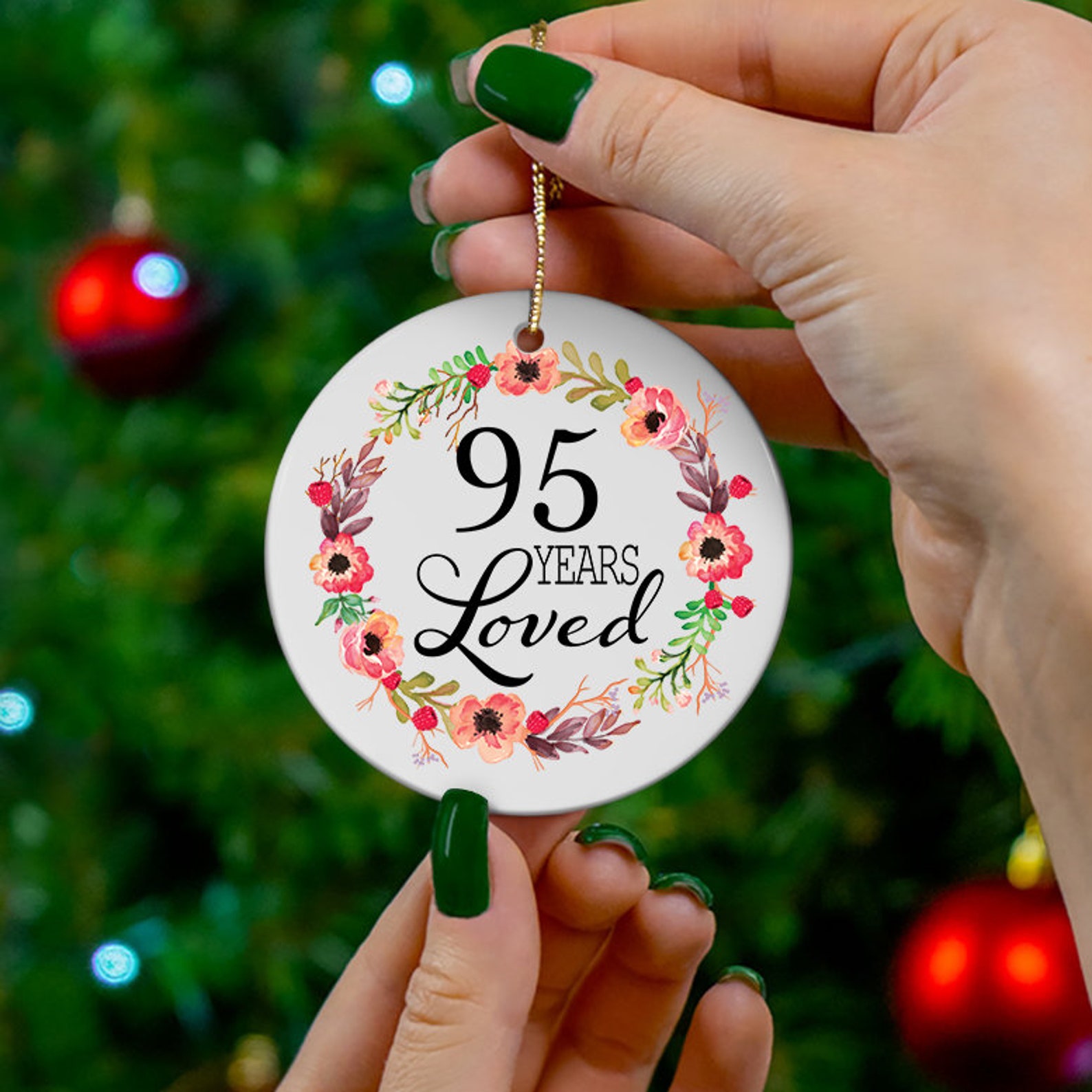 95th Birthday Gifts for Her 95 Years Loved Ornament Party | Etsy