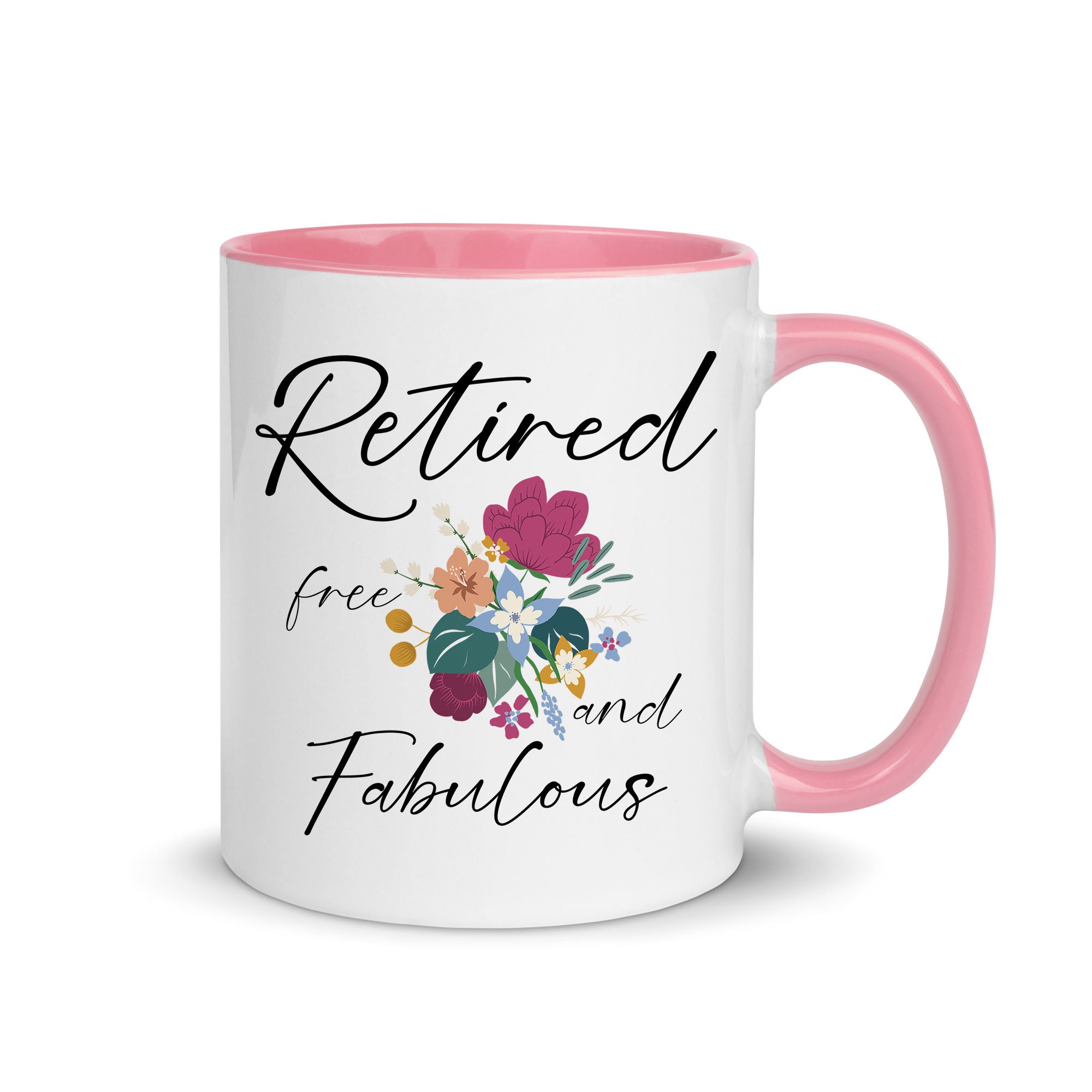 Retired Free and Fabulous Coffee Mug - Happy Retirement Gifts for Women ...
