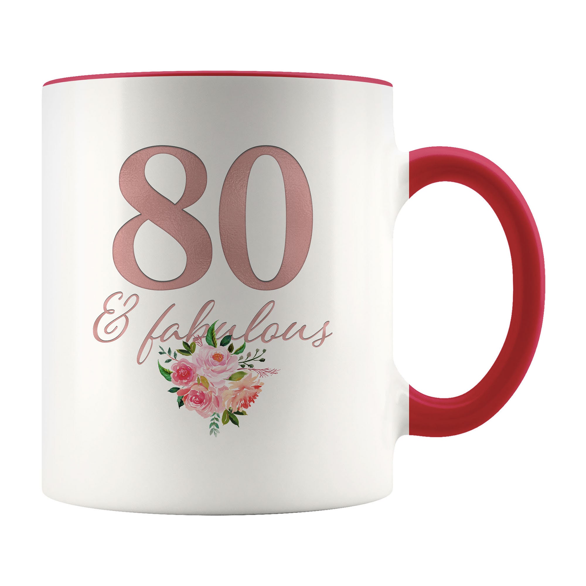 80th Birthday Gift for Her 80 and Fabulous Coffee Mug for - Etsy