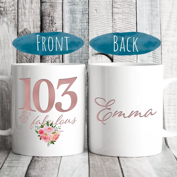 103 Birthday Card - Etsy