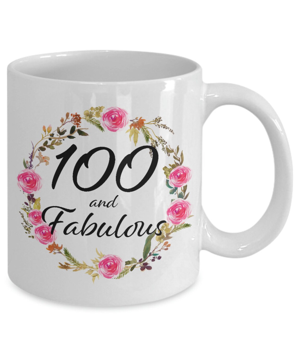 100 and Fabulous Coffee Cup 100th Birthday Mug Christmas | Etsy