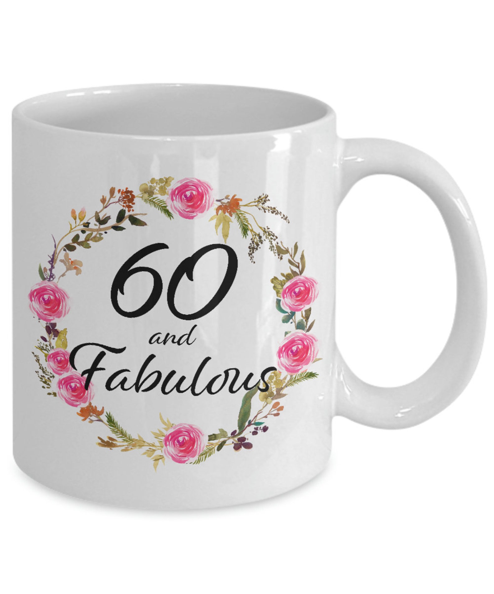 60 and Fabulous Coffee Cup 60th Birthday Mug Christmas | Etsy