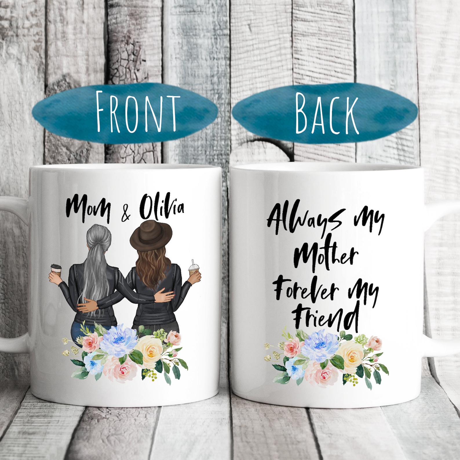 Personalized Mom Mug Custom Mom Birthday Gift From Daughter | Etsy
