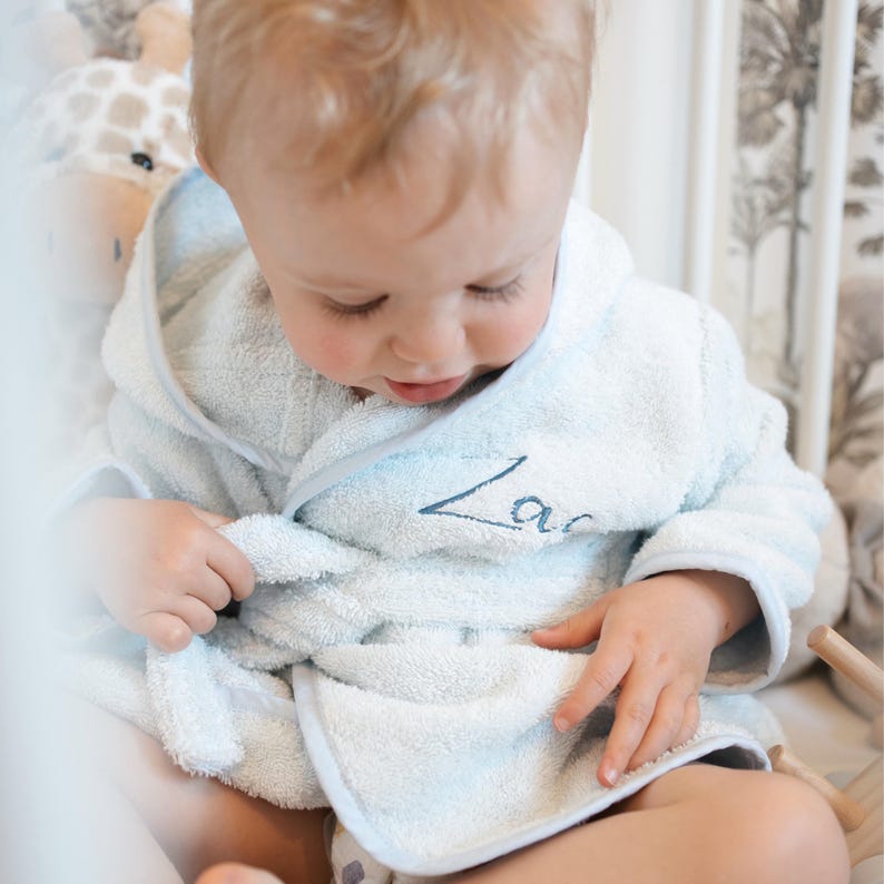 Personalised Baby Towel Bath Robe | Baptism Gift | Newborn Gift ...
