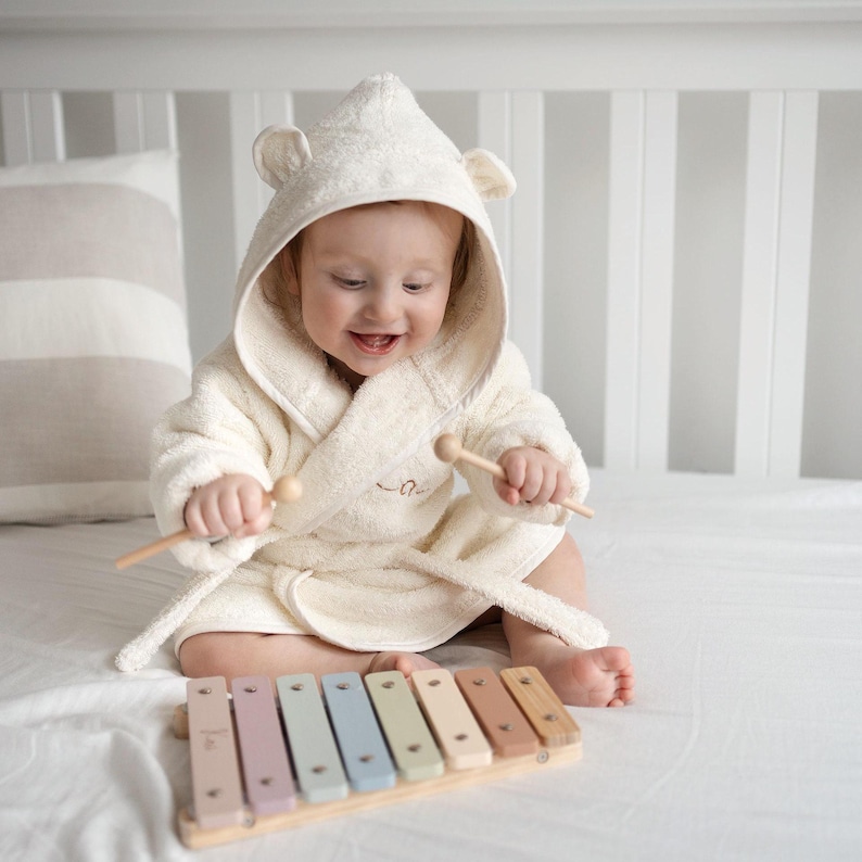 Personalized Wooden Xylophone Toy: FSC Certified, Baby's First ...