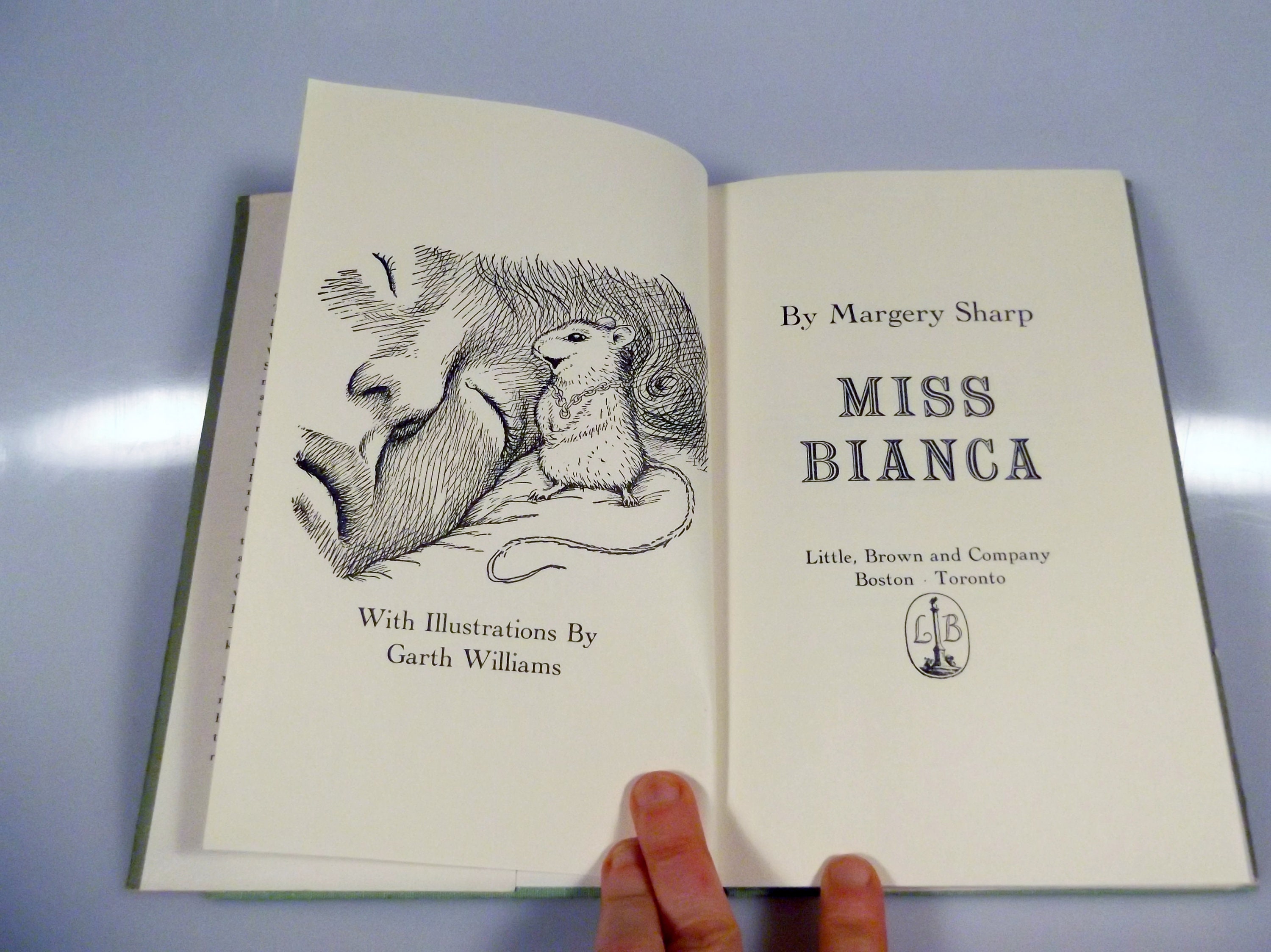 Miss Bianca a Fantasy by Margery Sharp Illustrations -garth Williams ...