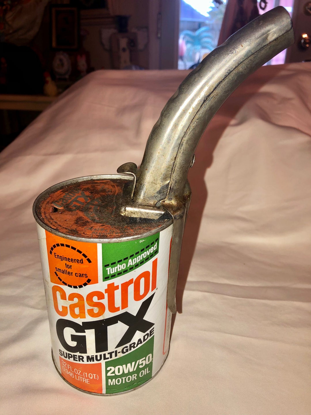 Vintage Castrol GTX Oil Can With Plews Spout - Etsy
