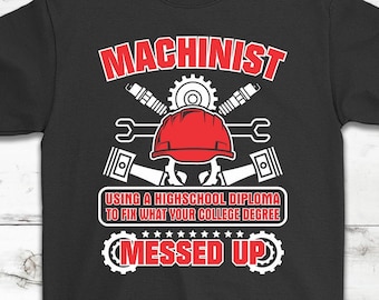Machinist t shirt | Etsy