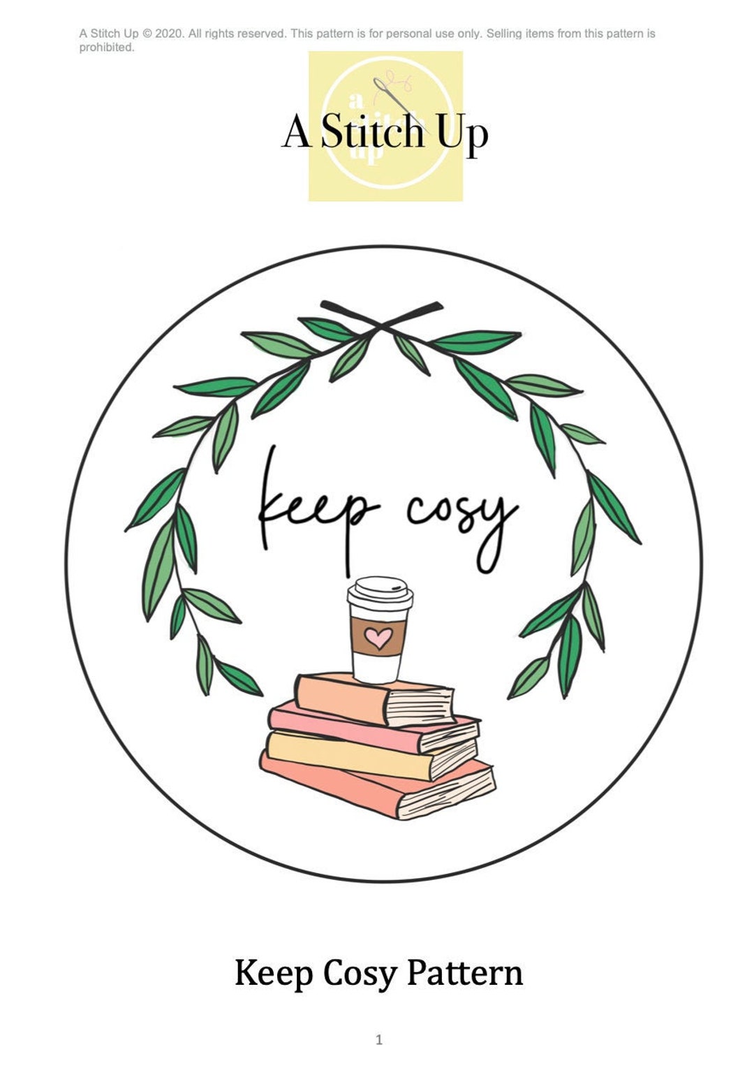 Keep Cosy Express Pattern Template - Etsy