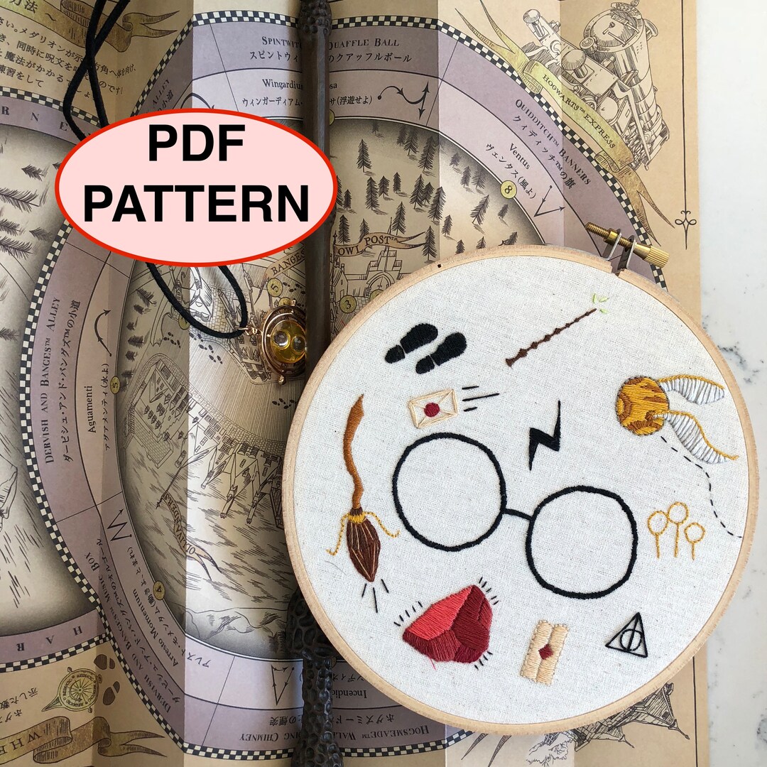 Magical Wizards Embroidery Hoop PDF *DIGITAL DOWNLOAD* - Etsy