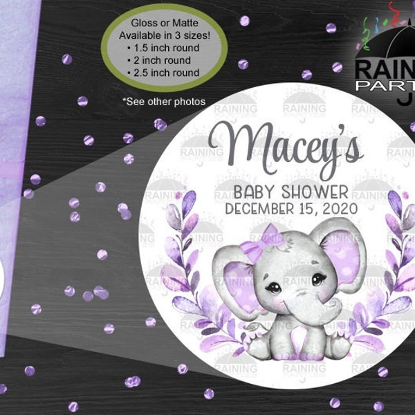 Elephant Labels - Etsy