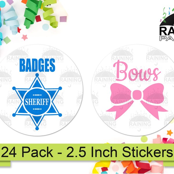 Gender Reveal Badge - Etsy