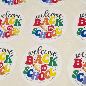 Welcome Back to School Stickers, Classroom Labels, Envelope Seals ...
