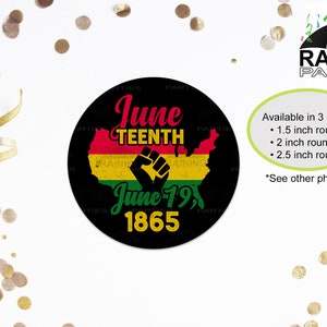 Juneteenth Sticker Labels, Freedom Day, African American Black History ...