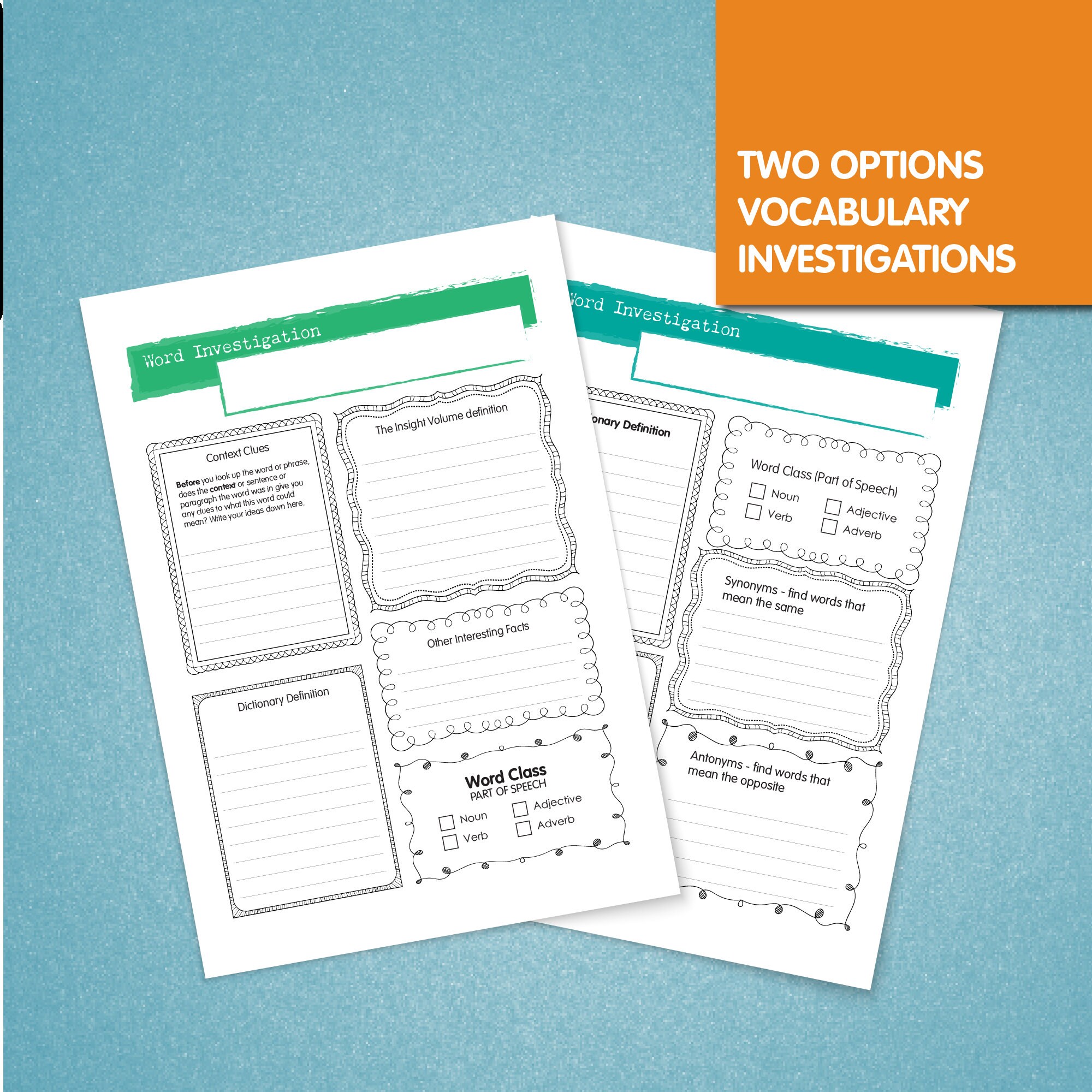 Vocabulary Builder, Note-taking Helper & Daily Devotional Printable ...