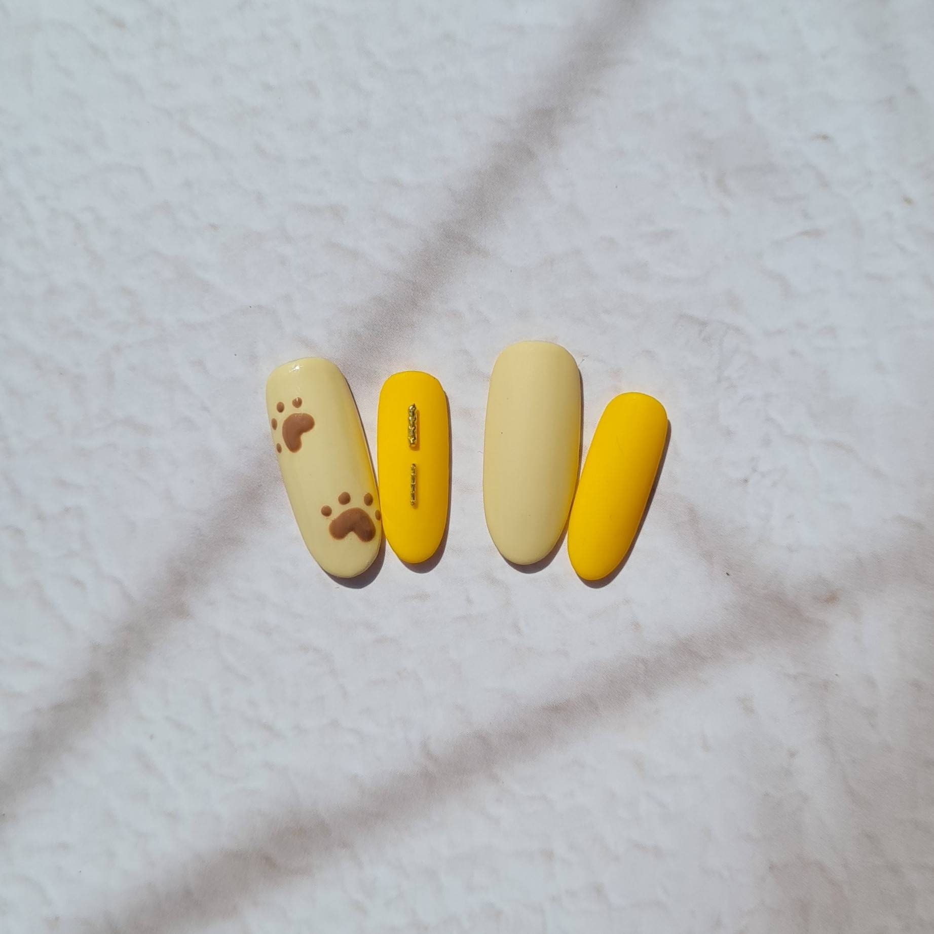 Pompompurin - Hand Painted Press on Nails - Etsy