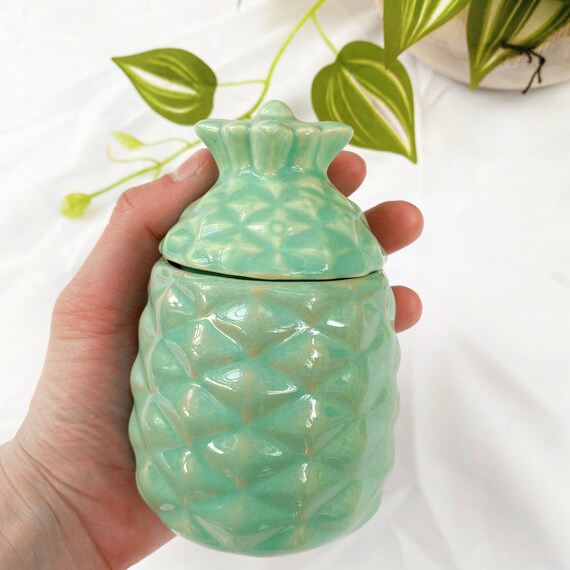 Vintage Ceramic Pinapple Pot 1980s Light Green 80s Planter | Etsy