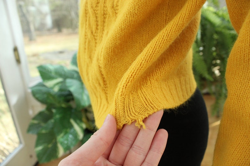 Vintage Little Girls Mustard Yellow Sweater Vintage | Etsy