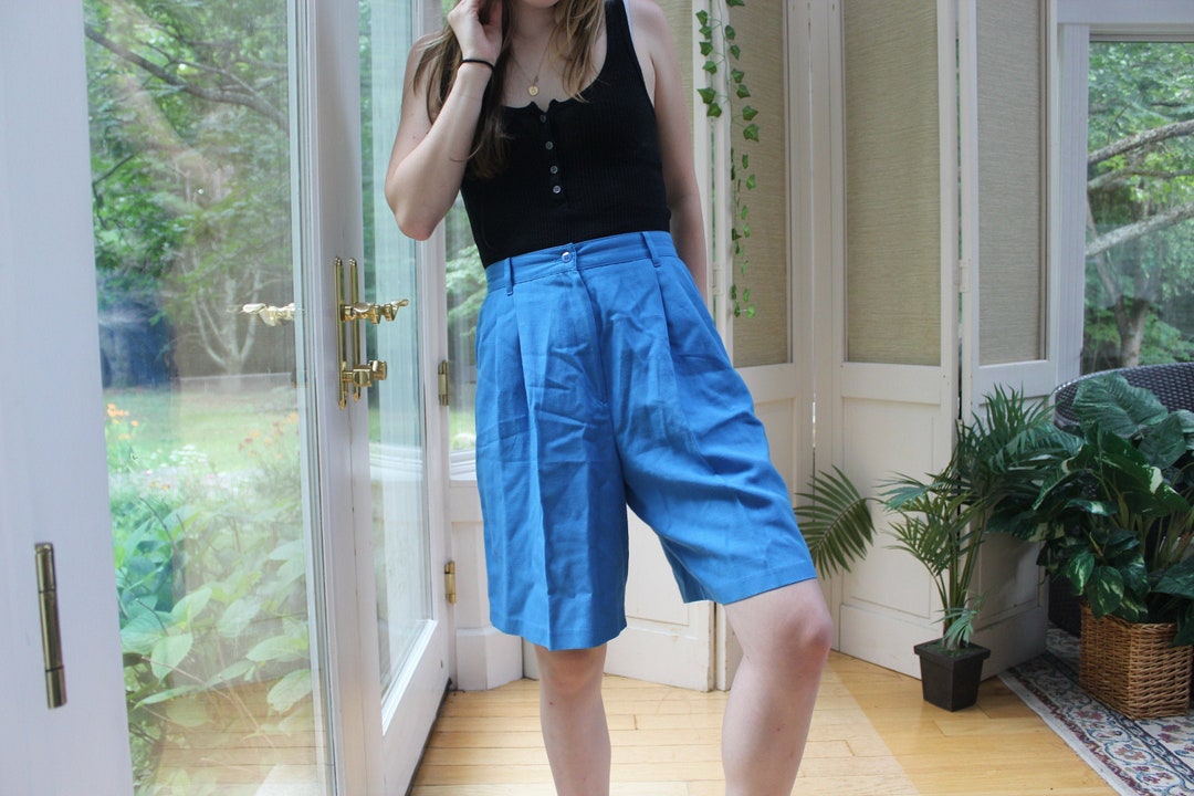 Vintage Blue 1980's Shorts, Vintage Summer 80's Shorts, Women's Size 4 ...