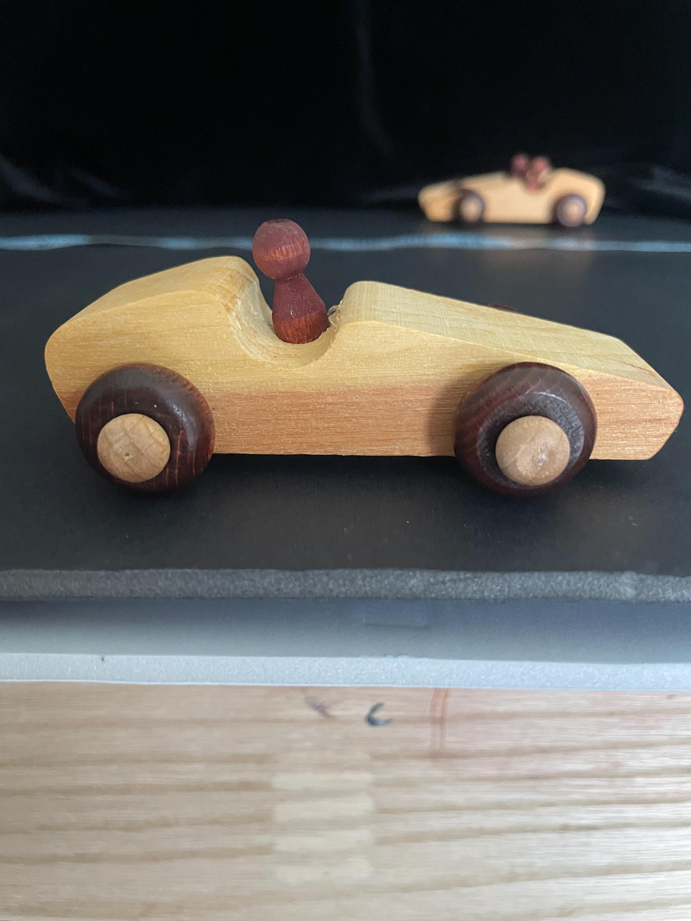 Vintage Wooden Race Car - Etsy