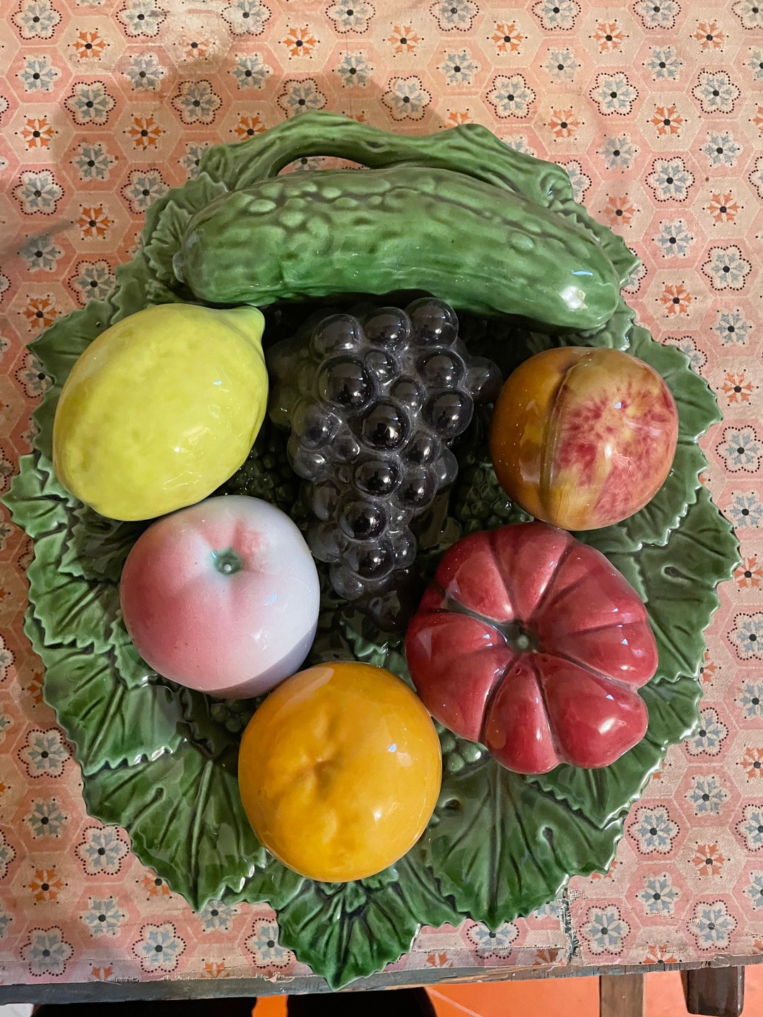 Vintage Ceramic Fruit Tray - Etsy