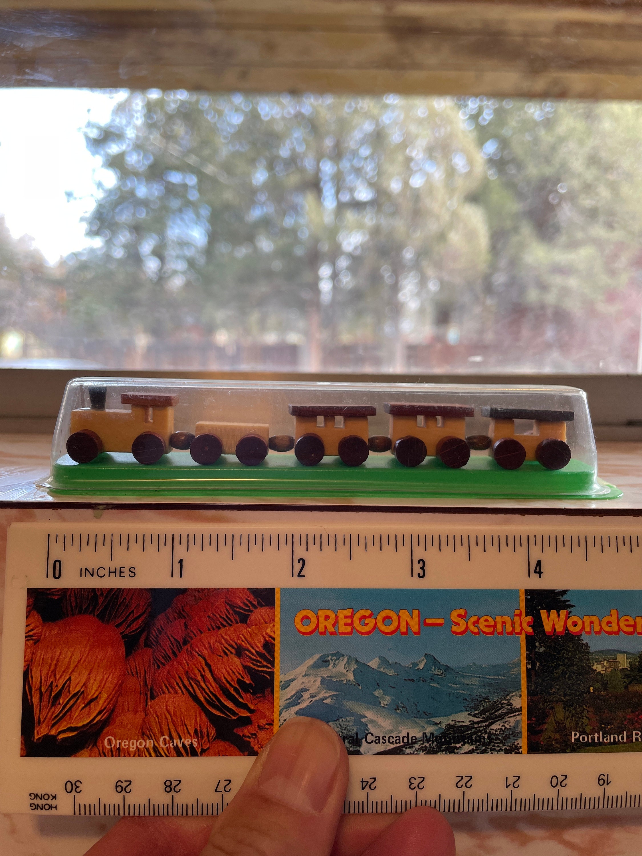 Vintage Tiny Wooden Toy Train Set West Germany - Etsy