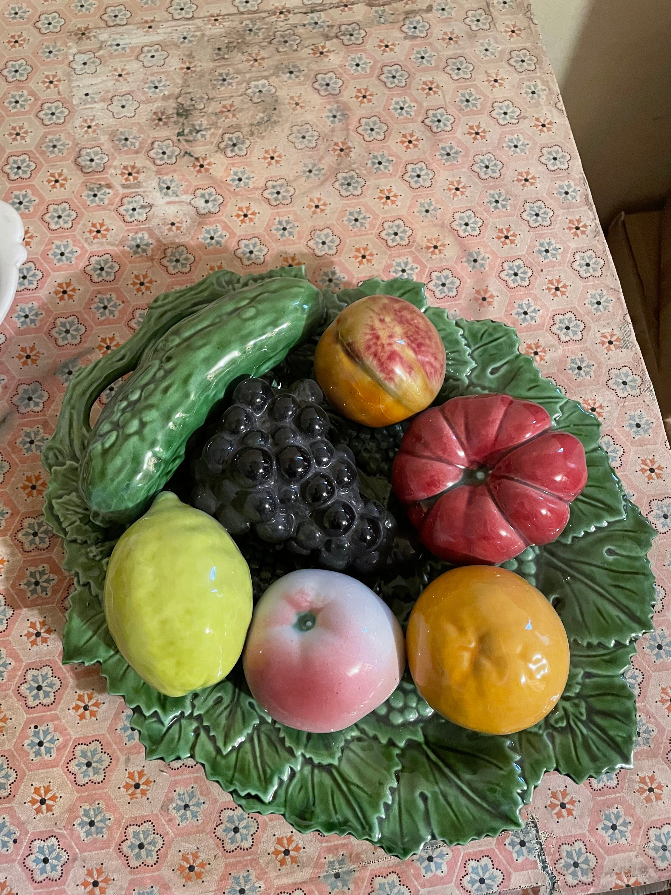 Vintage Ceramic Fruit Tray - Etsy