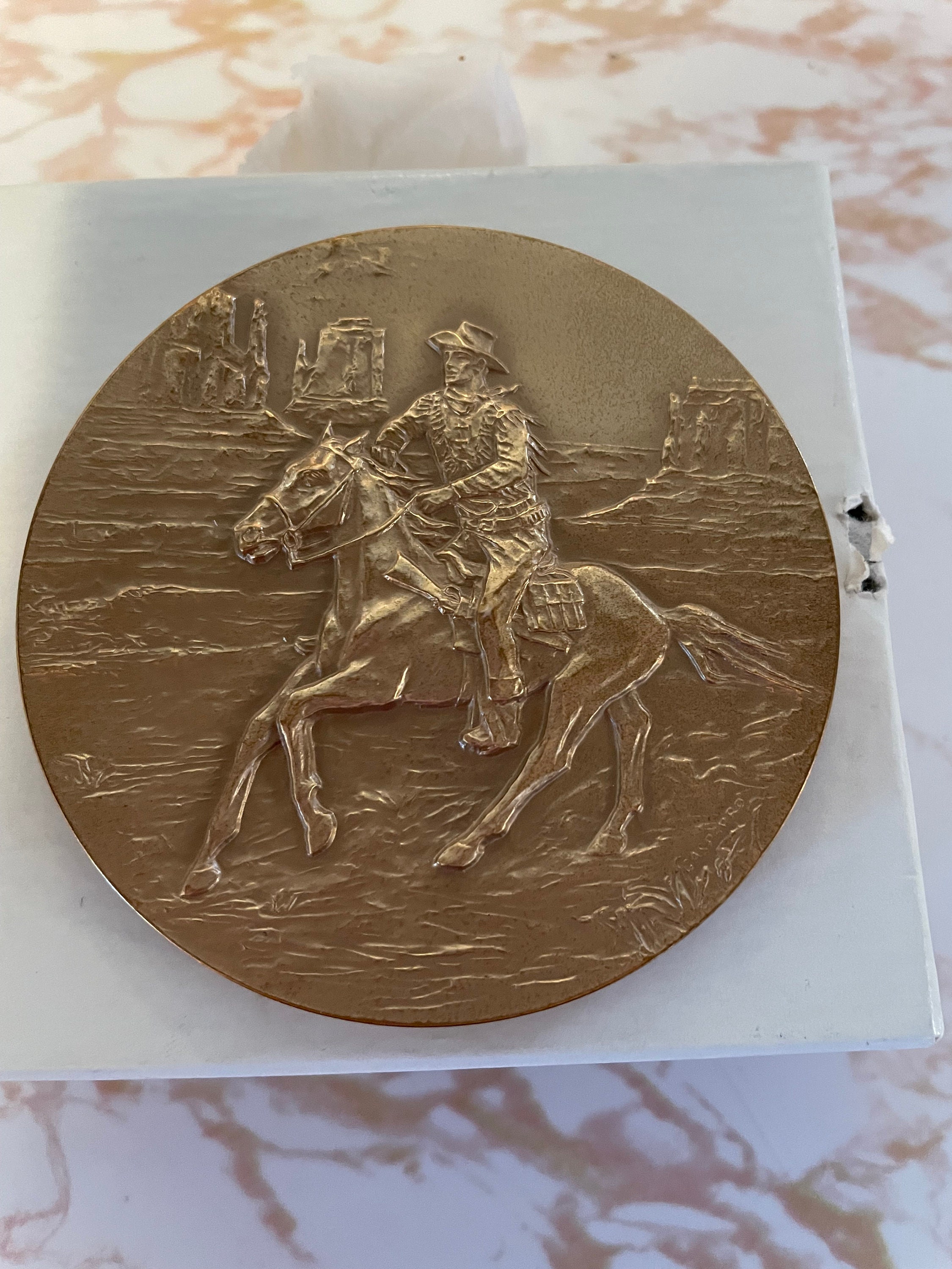 Vintage John Wayne Brass - Etsy